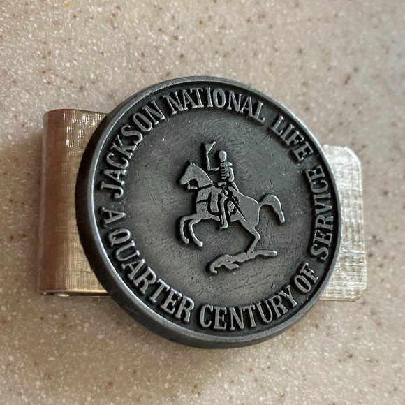 Accessories | Money Clip Silver Toned Jackson National Life Service ...